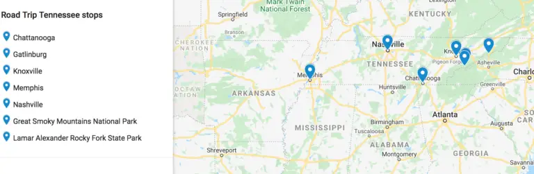 7 Great Stops For Road Trips in Tennessee (+ 50 Places To Visit in ...